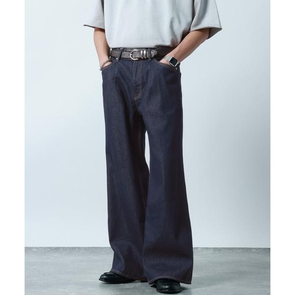 ZOZO問い合わせ番号:105233668ショップ:RAGEBLUE，レイジブルーブランド:RAGEBLUE，レイジブルー商品名:10oz Denim Wide Flare Pants/デニムワイドフレアパンツカテゴリ:パンツ>デニム...