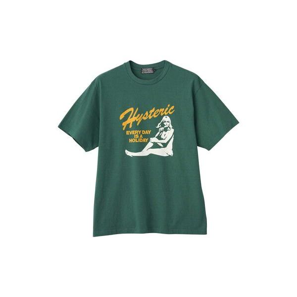 ZOZO問い合わせ番号:105233766ショップ:HYSTERIC GLAMOUR，ヒステリックグラマーブランド:HYSTERIC GLAMOUR，ヒステリックグラマー商品名:EVERY DAY HOLIDAY Tシャツカテゴリ:トップス...