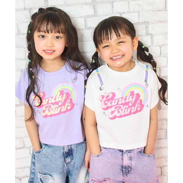 ZOZO問い合わせ番号:105269057ショップ:ANAP，アナップブランド:ANAP kids，アナップキッズ商品名:肩ジップ レインボー Tシャツ トップスカテゴリ:トップス>Tシャツ/カットソーブランド品番:423-3581素...