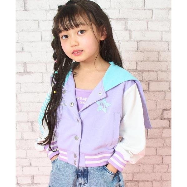 ZOZO問い合わせ番号:105269059ショップ:ANAP，アナップブランド:ANAP kids，アナップキッズ商品名:2WAY スウェット スタジャンカテゴリ:ジャケット/アウター>ブルゾンブランド品番:425-3579素材:本体...