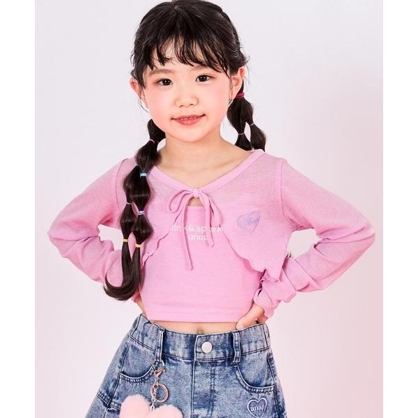 ZOZO問い合わせ番号:105269063ショップ:ANAP，アナップブランド:ANAP kids，アナップキッズ商品名:シアー カーディガン × キャミソール SETカテゴリ:トップス>アンサンブルブランド品番:428-3585素材...
