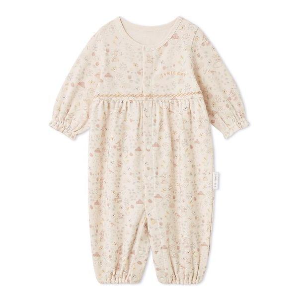 ※このアイテムは返品・交換対象外商品です。ZOZO問い合わせ番号:105269157ショップ:JAMIE KAY，ジェイミーケイブランド:JAMIE KAY，ジェイミーケイ商品名:Bunny Garden 2wayオール／オーガニックコット...