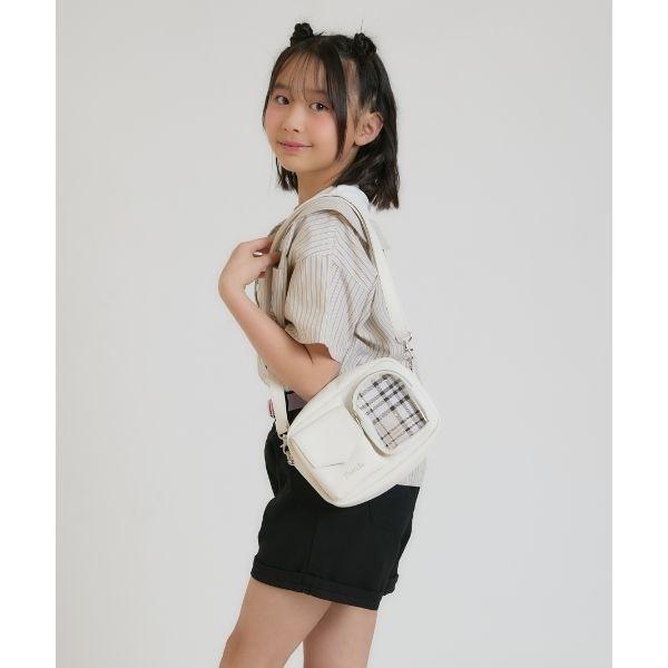 ZOZO問い合わせ番号:105269482ショップ:NARUMIYA ONLINE，ナルミヤ オンラインブランド:PINK-latte，ピンクラテ商品名:WポケットチェックスクエアSDカテゴリ:バッグ>ショルダーバッグブランド品番:6...