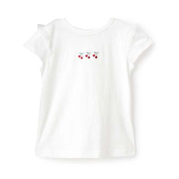 『セール実施中』ZOZO問い合わせ番号:105269506ショップ:sense of wonder，センスオブワンダーブランド:sense of wonder，センスオブワンダー商品名:チェリー刺しゅう半袖Tシャツカテゴリ:トップス>...