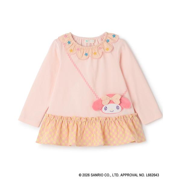 ZOZO問い合わせ番号:105269523ショップ:sense of wonder，センスオブワンダーブランド:baby cheer，ベイビーチアー商品名:【マイメロディ/シナモロール/クロミ】ポシェット長袖Tシャツカテゴリ:トップス&gt...