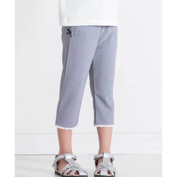 ZOZO問い合わせ番号:105269682ショップ:BEBE ONLINE STORE，ベベ オンラインストアブランド:BeBe，ベベ商品名:裾レースサッカーストレッチカプリパンツカテゴリ:パンツ>その他パンツブランド品番:1110-...