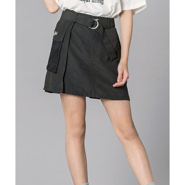ZOZO問い合わせ番号:105269712ショップ:BEBE ONLINE STORE，ベベ オンラインストアブランド:ZIDDY，ジディ商品名:サテンベルトつきスポMIXスカパン(130~160cm)カテゴリ:スカート>スカートブラ...