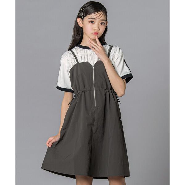 ZOZO問い合わせ番号:105269718ショップ:BEBE ONLINE STORE，ベベ オンラインストアブランド:ZIDDY，ジディ商品名:ZIPナイロンキャミジャンパースカート(130~160cm)カテゴリ:ワンピース/ドレス&gt...