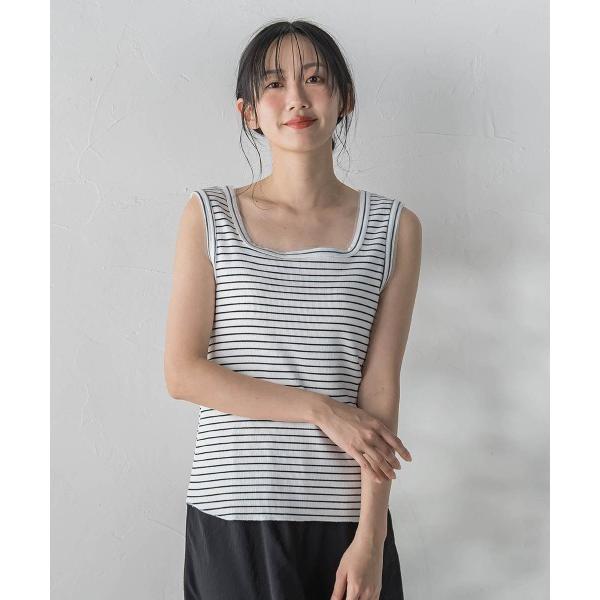 ZOZO問い合わせ番号:105269796ショップ:Droite lautreamont，ドロワット ロートレアモンブランド:Droite lautreamont，ドロワットロートレアモン商品名:リブスクエアタンクトップカテゴリ:トップス&...