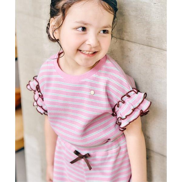 ZOZO問い合わせ番号:105269828ショップ:F.O.Online Store，エフオーオンラインストアブランド:apres les cours，アプレレクール商品名:【WEB限定】ワッフルフリルTシャツカテゴリ:トップス>Tシ...