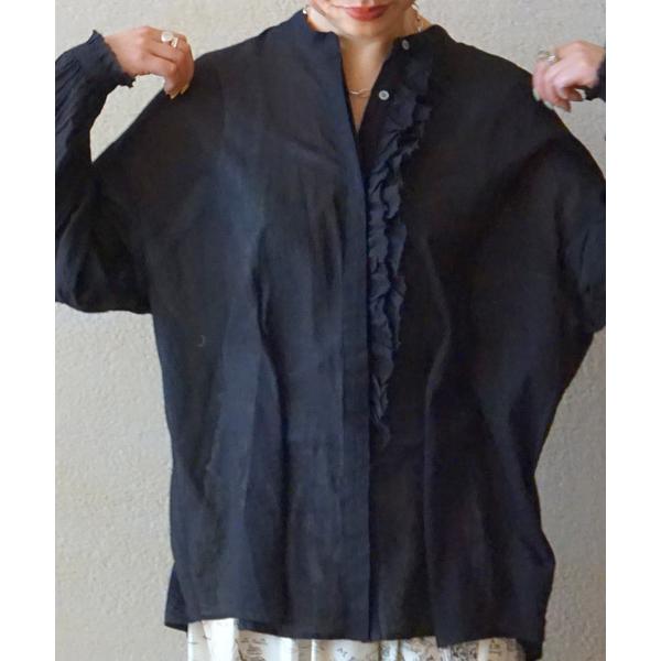 ZOZO問い合わせ番号:105269949ショップ:JOURNAL STANDARD，ジャーナルスタンダードブランド:JOURNAL STANDARD LUXE，ジャーナルスタンダード　ラックス商品名:ハイツイストガーゼ Wフリルブラウスカ...