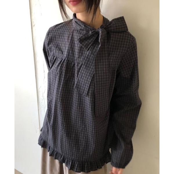 『タイムセール実施中』ZOZO問い合わせ番号:105270367ショップ:Ulysses，ユリシスブランド:Girly Doll，ガーリードール商品名:チェックリボンタイブラウスカテゴリ:トップス>シャツ/ブラウスブランド品番:DSH...
