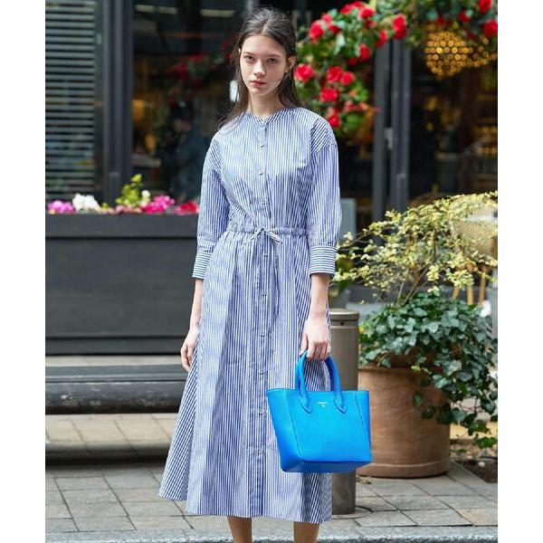 ZOZO問い合わせ番号:105270625ショップ:DRESSTERIOR，ドレステリアブランド:DRESSTERIOR，ドレステリア商品名:七分袖ストライプシャツワンピースカテゴリ:ワンピース/ドレス>ワンピースブランド品番:085...