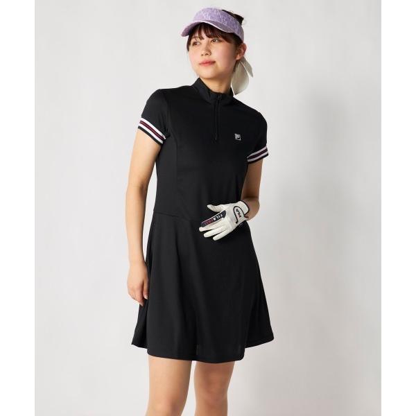 『タイムセール実施中』ZOZO問い合わせ番号:105271040ショップ:OCEAN GOLF，オーシャンゴルフブランド:FILA GOLF，フィラゴルフ 商品名:【FILA GOLF:フィラゴルフ】レディースハーフジップワンピース　ゴルフ...