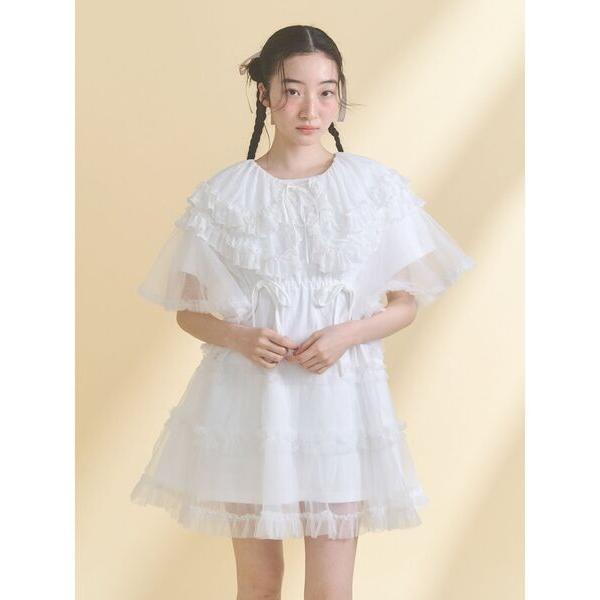 『タイムセール実施中』ZOZO問い合わせ番号:105271050ショップ:merry jenny，メリージェニーブランド:merry jenny，メリージェニー商品名:チュチュールフリルミニワンピースカテゴリ:ワンピース/ドレス>ワン...