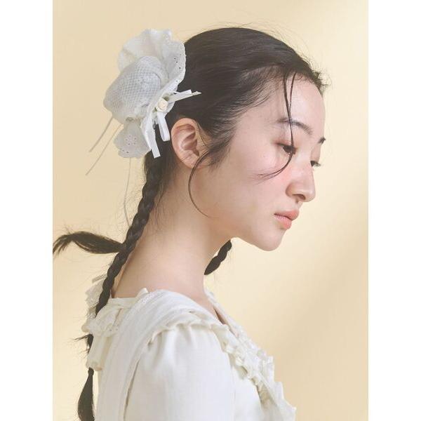 ZOZO問い合わせ番号:105271055ショップ:merry jenny，メリージェニーブランド:merry jenny，メリージェニー商品名:フリルソフトシニヨンキャップカテゴリ:ヘアアクセサリー>その他ヘアアクセサリーブランド品...