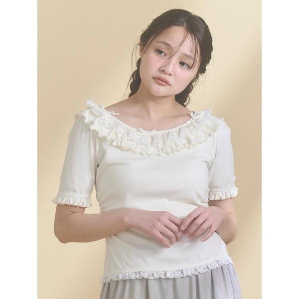 『タイムセール実施中』ZOZO問い合わせ番号:105271057ショップ:merry jenny，メリージェニーブランド:merry jenny，メリージェニー商品名:romantic frill summer topカテゴリ:トップス&g...