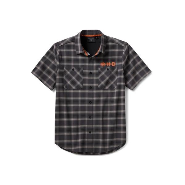 ZOZO問い合わせ番号:105271346ショップ:HARLEY-DAVIDSON，ハーレーダビッドソンブランド:Harley-Davidson，ハーレーダビッドソン商品名:H-D(R)TECH ベンテッド ストレッチ コンフォートシャツカ...