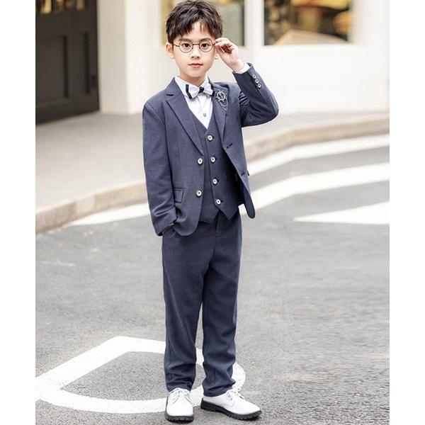 『タイムセール実施中』ZOZO問い合わせ番号:105271661ショップ:TeddyShop，テディショップブランド:DAY CLOSET，デイ クローゼット商品名:【セットアップ】キッズスーツ 長袖ジャケット+ベスト+長袖シャツ+ロングパ...