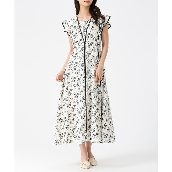 『タイムセール実施中』ZOZO問い合わせ番号:105271748ショップ:MISCH MASCH，ミッシュ マッシュブランド:MISCH MASCH，ミッシュマッシュ商品名:2026春夏新作 パイピングモノトーン花側ワンピースカテゴリ:ワン...