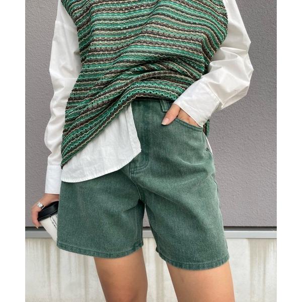 ZOZO問い合わせ番号:105271938ショップ:merrylatte，メリーラテブランド:merrylatte，メリーラテ商品名:ウォッシュ加工ヴィンテージハーフデニム【Primaras】カテゴリ:パンツ>デニムパンツブランド品番...