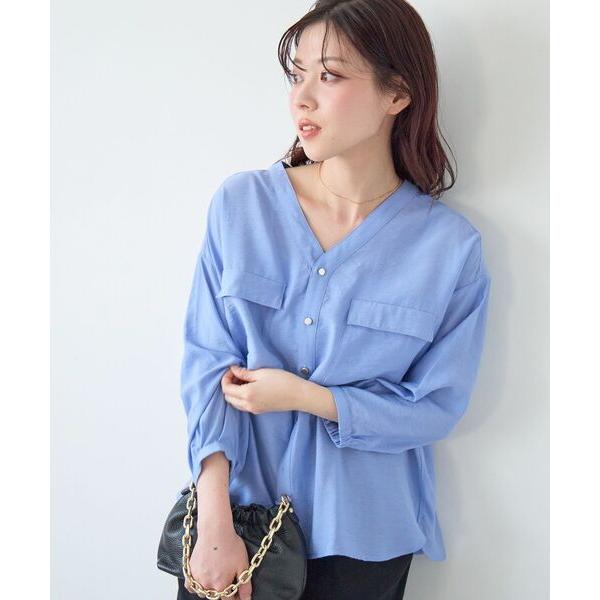 『タイムセール実施中』ZOZO問い合わせ番号:105272113ショップ:le.coeur blanc，ルクールブランブランド:le.coeur blanc，ルクールブラン商品名:ヴィンテージライクノーカラーブラウスカテゴリ:トップス&gt...