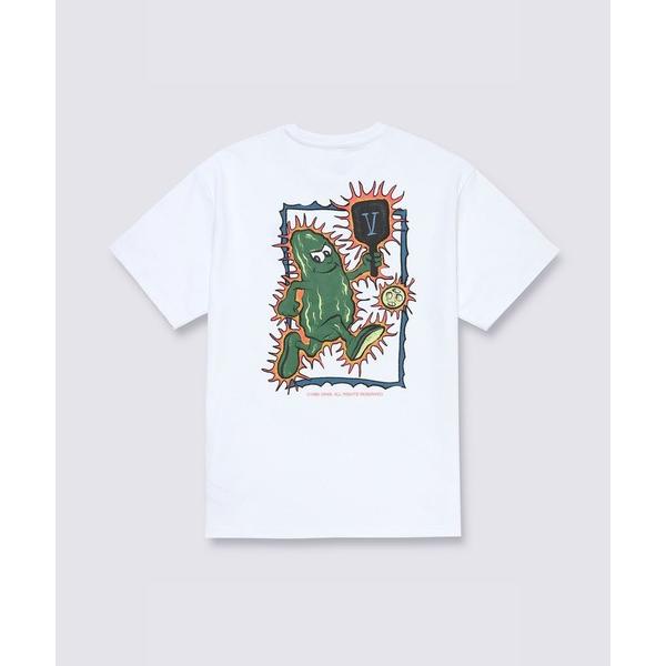 『タイムセール実施中』ZOZO問い合わせ番号:105272256ショップ:VANS，ヴァンズブランド:VANS，バンズ商品名:PICKLEBALLER Tシャツ / PICKLE GFX SS TEE White VN000NNKWHT1カ...