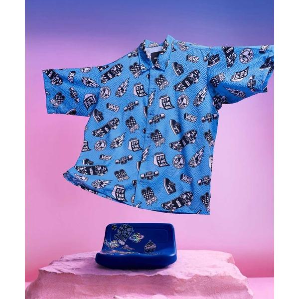 『タイムセール実施中』ZOZO問い合わせ番号:105272259ショップ:VANS，ヴァンズブランド:VANS，バンズ商品名:SPACE MOLLY AOP シャツ / MISC AOP SS SHIRT BLUE SPACE M VN00...