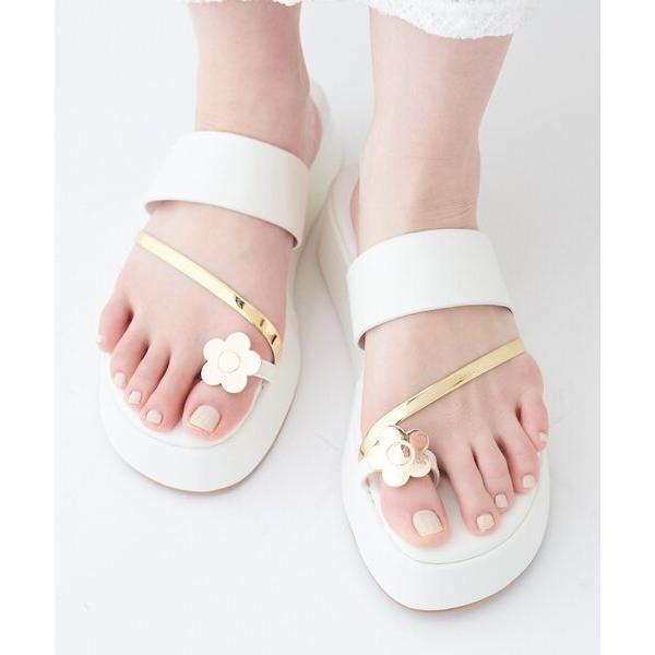 ZOZO問い合わせ番号:105272448ショップ:natural couture，ナチュラルクチュールブランド:natural couture，ナチュラルクチュール商品名:〈MARY QUANTコラボ〉厚底デイジーサムリングサンダルカテゴ...