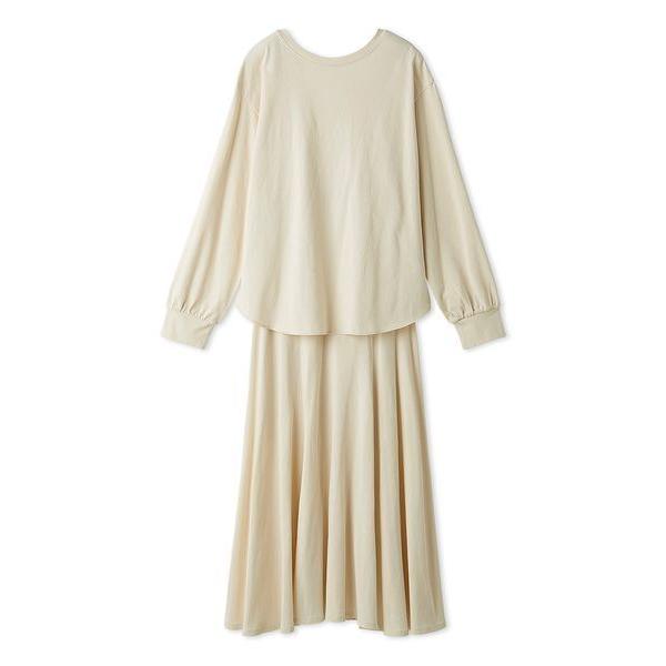 ZOZO問い合わせ番号:105272489ショップ:Mila Owen，ミラ オーウェンブランド:Mila Owen，ミラオーウェン商品名:背中明きロングＴシャツナロースカートSET UPカテゴリ:ワンピース/ドレス>ワンピースブラン...