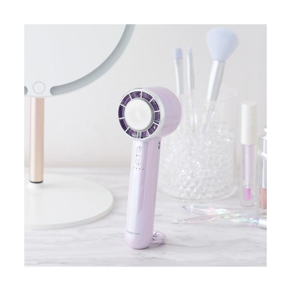 ZOZO問い合わせ番号:105272745ショップ:Francfranc，フランフランブランド:Francfranc，フランフラン商品名:【2026年モデル】フレ アイスプレート ハンディファン オーロラ 冷却プレート 小型扇風機 携帯扇風...