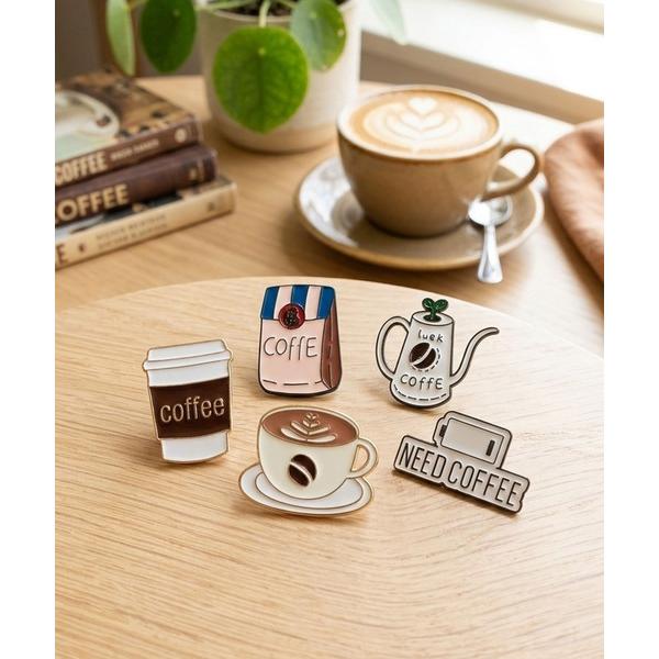 ZOZO問い合わせ番号:105274055ショップ:Port，ポートブランド:Port，ポート商品名:♪ 5個セット COFFEE コーヒー ピンズ セットカテゴリ:雑貨/ホビー>バッジブランド品番:GK-GS-049素材:亜鉛合金原...