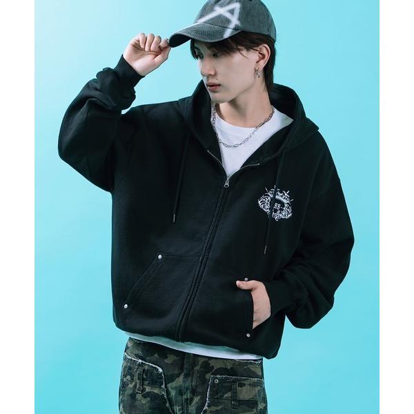 『タイムセール実施中』ZOZO問い合わせ番号:105274091ショップ:improves，インプローブスブランド:RUSS-K，ラスケー，improves，インプローブス商品名:【RUSS-K】ヴィンテージウォッシュ ショート丈 ジップパ...