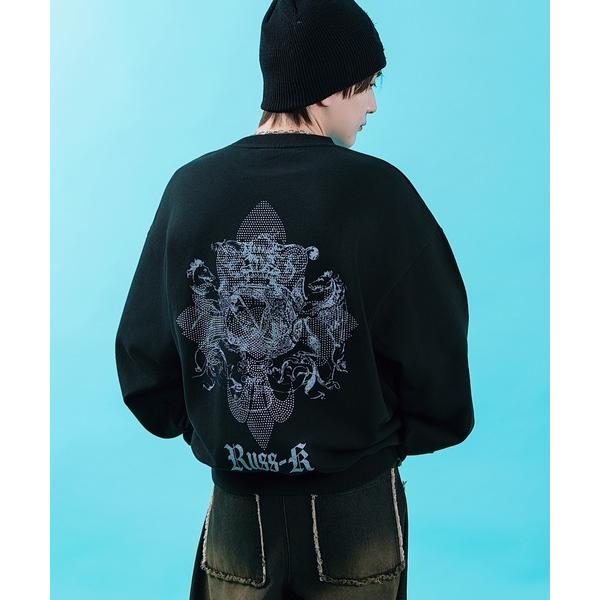 ZOZO問い合わせ番号:105274092ショップ:improves，インプローブスブランド:RUSS-K，ラスケー，improves，インプローブス商品名:【RUSS-K】ヴィンテージウォッシュ クルーネック トレーナーカテゴリ:トップス...