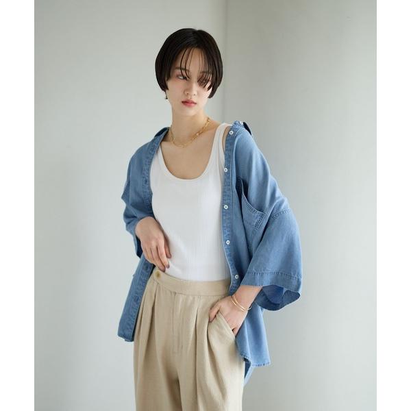 ZOZO問い合わせ番号:105274317ショップ:BAYFLOW，ベイフローブランド:BAYFLOW，ベイフロー商品名:2WAYデニム半袖シャツカテゴリ:トップス>シャツ/ブラウスブランド品番:601192素材:再生繊維（セルロース...