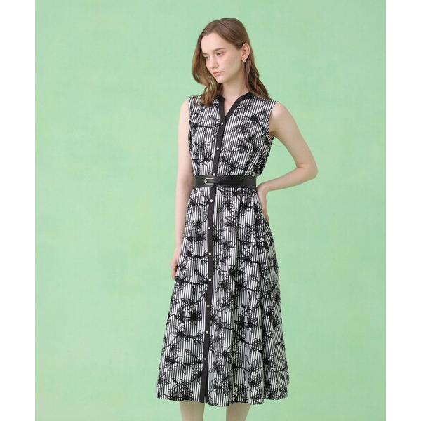 ZOZO問い合わせ番号:105274977ショップ:ANAYI，アナイブランド:ANAYI，アナイ商品名:フラワー刺繍ストライプＡライン ワンピースカテゴリ:ワンピース/ドレス>ワンピースブランド品番:10261714500素材:本体...