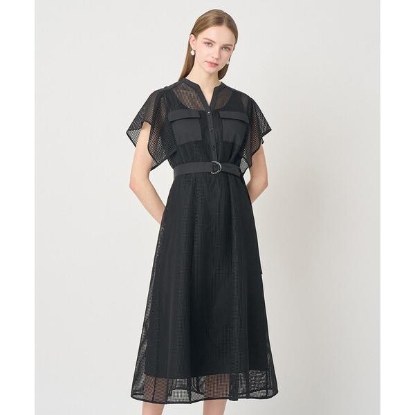 ZOZO問い合わせ番号:105274985ショップ:ANAYI，アナイブランド:ANAYI，アナイ商品名:メッシュラッセルフレア袖 ワンピースカテゴリ:ワンピース/ドレス>ワンピースブランド品番:10261714470素材:本体:ポリ...