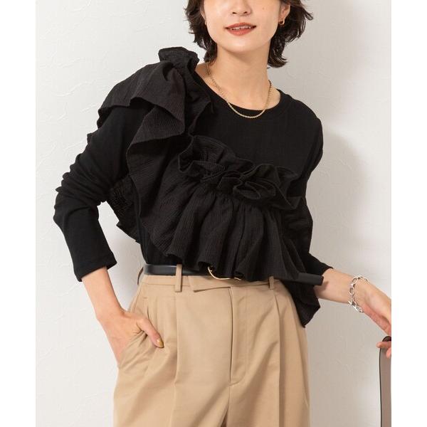 参考価格：15，400円発売時期：2025年08月コンディション：B（目立つ使用感なし）使用感が少ない、または気にならないアイテム首周り・前身頃・袖・袖口：汚れ参考商品名：3WAYリブフリルロンT参考品番：5-0037-5-03-001【商...