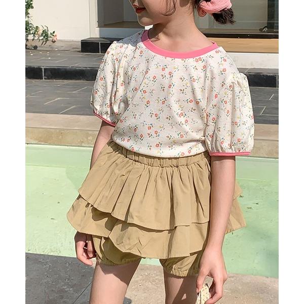 ZOZO問い合わせ番号:105293648ショップ:aimoha，アイモハブランド:aimoha，アイモハ商品名:【aimoha-KIDS-】ショートパンツ付きフリルスカート (SS)カテゴリ:スカート>スカートブランド品番:moft...