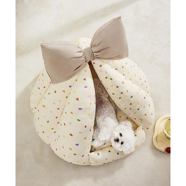 ※このアイテムは返品・交換対象外商品です。ZOZO問い合わせ番号:105294122ショップ:aimoha，アイモハブランド:aimoha，アイモハ商品名:ビッグリボン ペット用おこもりベッドカテゴリ:ペットグッズ>ペット用クッション...