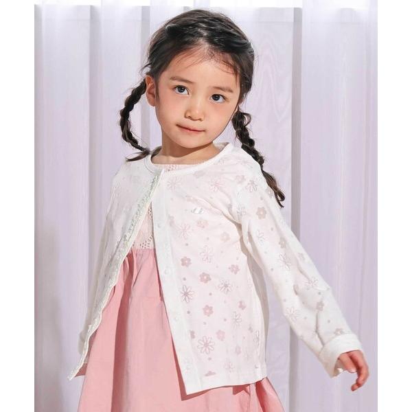 ZOZO問い合わせ番号:105311192ショップ:BEBE ONLINE STORE，ベベ オンラインストアブランド:SLAP SLIP，スラップスリップ商品名:【お揃い】総柄オパール天竺カーディガン(90~130cm)カテゴリ:トップス...