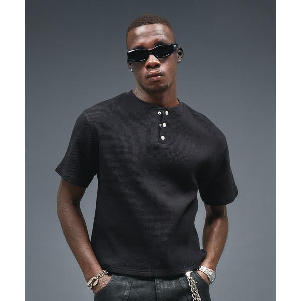 ZOZO問い合わせ番号:105311493ショップ:FTW，エフティーダブリューブランド:ANDER HUNK，アンダーハンク商品名:Metal Henry neck Thermal T/ メタルヘンリーネックサーマルTカテゴリ:トップス&...