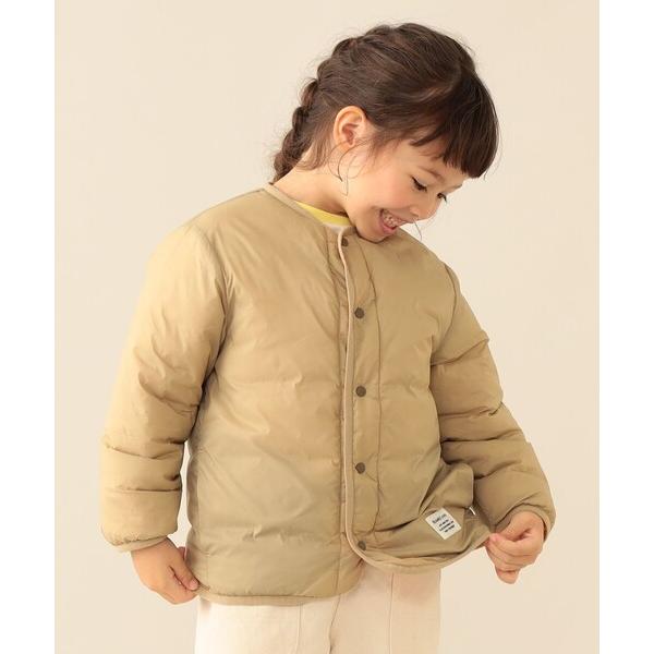 ZOZO問い合わせ番号:105311644ショップ:BEAMS HEART，ビームスハートブランド:BEAMS mini，ビームスミニ商品名:中綿 ノーカラー リバーシブル ブルゾン 2026FW（90〜150cm）プチプラ キッズ服 軽ア...