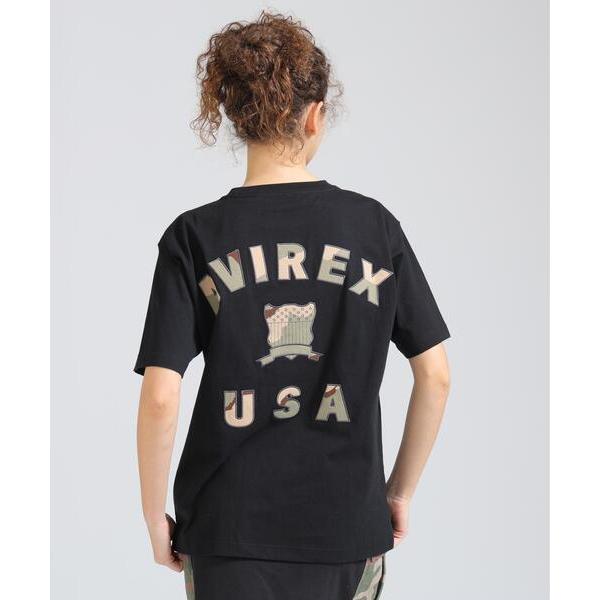 ZOZO問い合わせ番号:105311785ショップ:AVIREX WOMAN，アヴィレックス ウーマンブランド:AVIREX，アヴィレックス商品名:《直営店限定》S/S VARSITY CAMO LOGO T-SHIRTカテゴリ:トップス&...