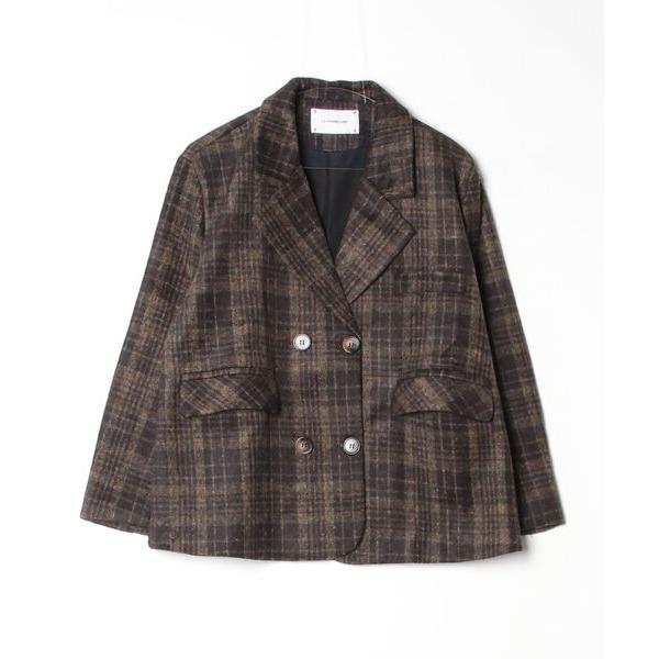 ZOZO問い合わせ番号:105312954ショップ:P L U M STORE，プラム ストアブランド:LA POMME petit，ラポミ・プチ商品名:Moss Green Plaid Coatカテゴリ:ジャケット/アウター>チェス...