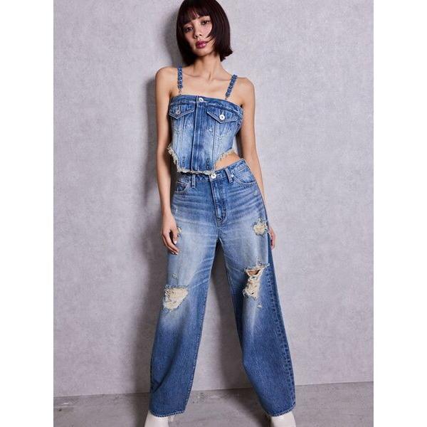 ZOZO問い合わせ番号:105313289ショップ:GYDA，ジェイダブランド:GYDA，ジェイダ商品名:2WAYデニムチェーンロンパースカテゴリ:オールインワン・サロペット>つなぎ/オールインワンブランド品番:07263031370...