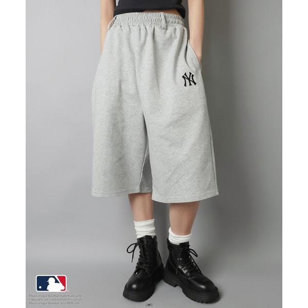 ZOZO問い合わせ番号:105314122ショップ:SPINNS，スピンズブランド:MLB，メジャーリーグベースボール，SPINNS，スピンズ商品名:【MLB/メジャーリーグベースボール】バルーンスウェットハーフパンツカテゴリ:パンツ&gt...