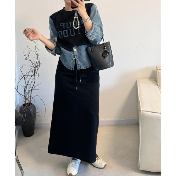 ZOZO問い合わせ番号:105314148ショップ:Ulysses，ユリシスブランド:FAVORITO，ファヴォリート商品名:デニム切り替えスウェットトップススカートセットアップカテゴリ:ジャケット/アウター>セットアップブランド品番...