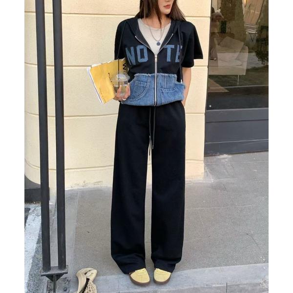 『タイムセール実施中』ZOZO問い合わせ番号:105314152ショップ:Ulysses，ユリシスブランド:FAVORITO，ファヴォリート商品名:切り替えデニムフード付きジャケットワイドパンツセットアップカテゴリ:ジャケット/アウター&g...