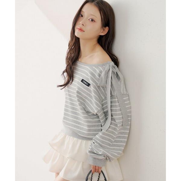 『セール実施中』ZOZO問い合わせ番号:105314161ショップ:Chico，チコブランド:Chico，チコ商品名:【セットアップ対応】ワンショルボーダーニットカテゴリ:トップス>ニット/セーターブランド品番:CHZ1061305A...
